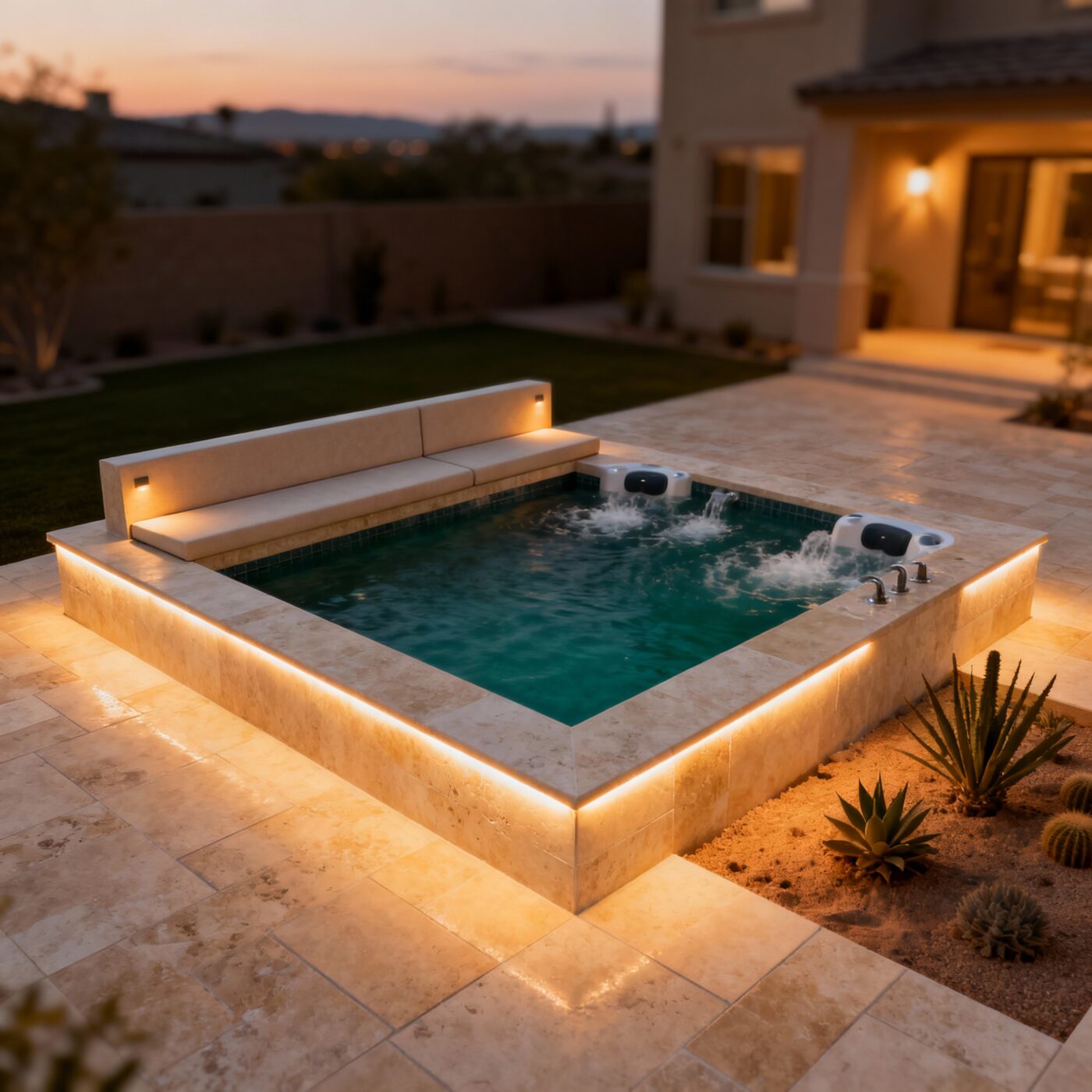 What Is A Spool Pool And Spa: Compact Luxury For Scottsdale Yards ...